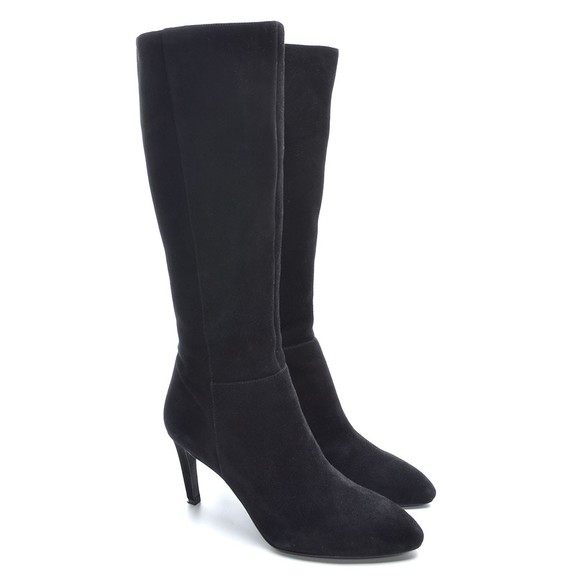 Via Spiga | Shoes | Via Spiga Black Suede High Heels Zip Knee Boots 95 ...